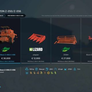 Bizon Z056 elite v1.0 FS22 Mod | Farming Simulator 22 Mod