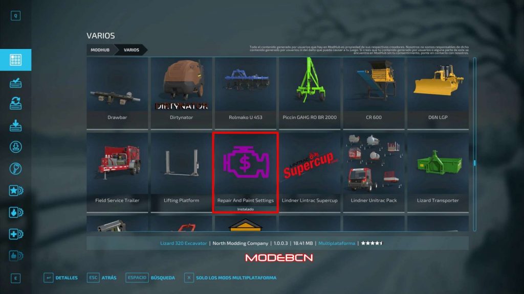 Configure Maintenance ESPANOL V1.1.0.1 FS22 Mod | Farming Simulator 22 Mod