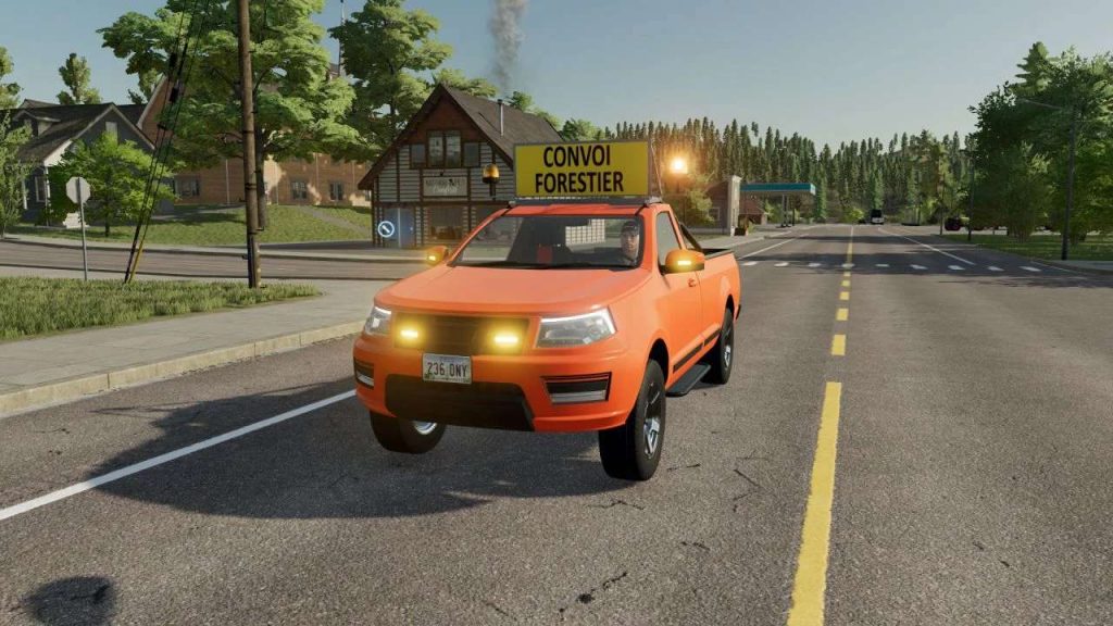 Convoy Pilot Pickup v1.0 FS22 Mod | Farming Simulator 22 Mod