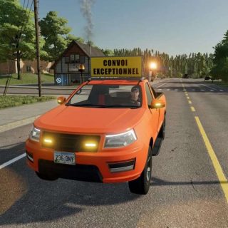 Convoy Pilot Pickup v1.0 FS22 Mod | Farming Simulator 22 Mod