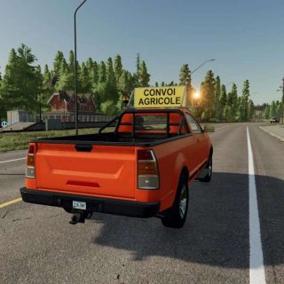 Convoy Pilot Pickup v1.0 FS22 Mod | Farming Simulator 22 Mod