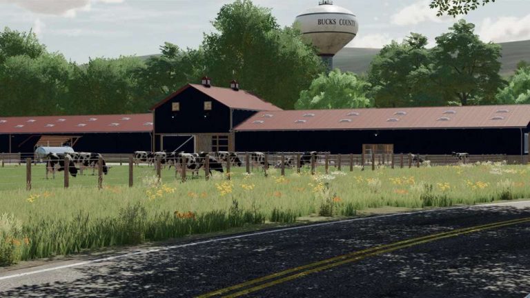 Cow Barn XL v1.0 FS22 Mod | Farming Simulator 22 Mod
