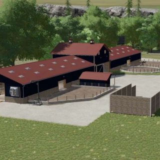 Cow Barn XL v1.0 FS22 Mod | Farming Simulator 22 Mod