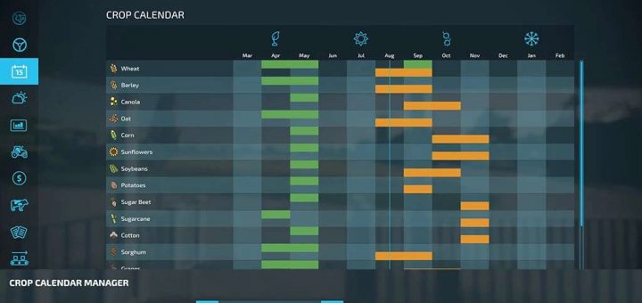 Crop Calendar Manager Mods | Farming Simulator 22 Mods