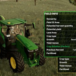 Crop Rotation v2.5 FS22 Mod | Farming Simulator 22 Mod