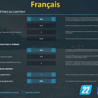 Better contracts FRANCAIS V1.2.8 FS22 Mod | Farming Simulator 22 Mod