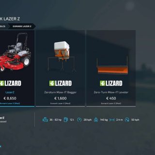 Exmark LazerZ reskin v1.0 FS22 Mod | Farming Simulator 22 Mod