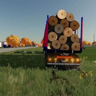 Fliegl Long Trailer Wood with Autoload v1.0 FS22 Mod | Farming ...