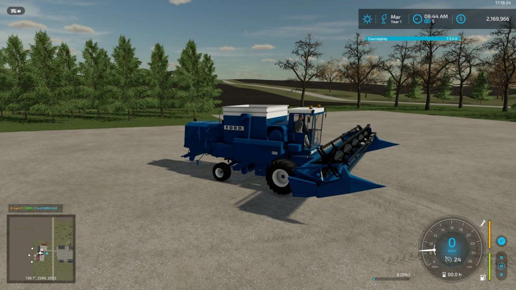 Ford 642 Combine v1.0 FS22 Mod | Farming Simulator 22 Mod