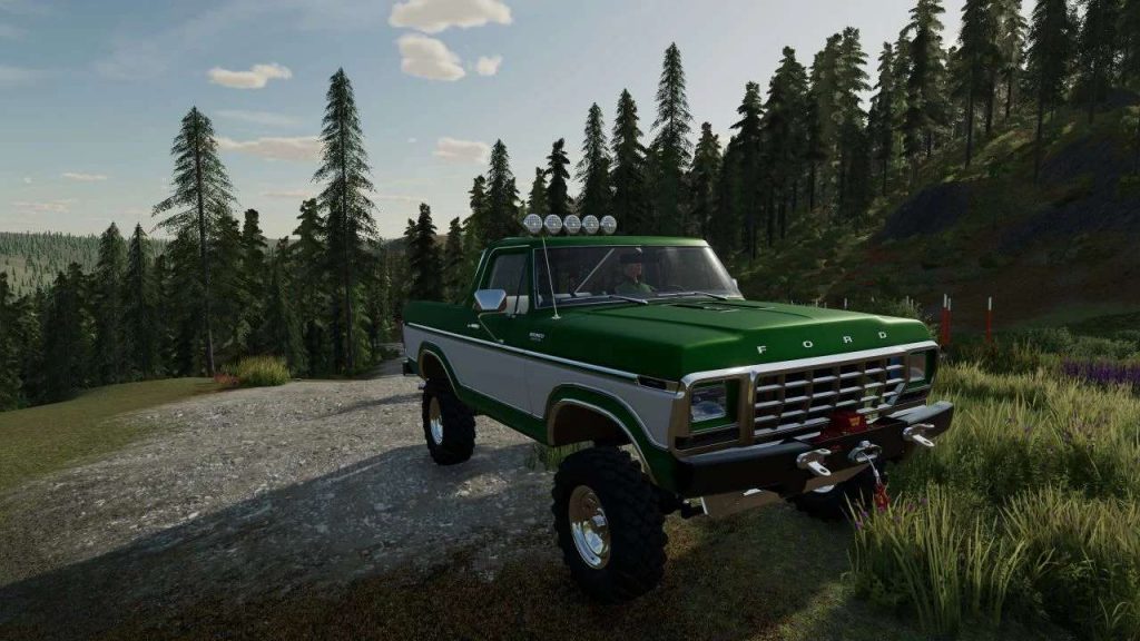 Ford Bronco Custom 1978 v2.0 FS22 Mod | Farming Simulator 22 Mod