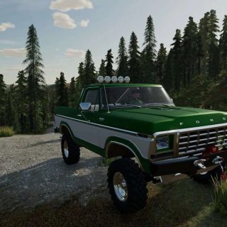 Ford Bronco Custom 1978 v2.0 FS22 Mod | Farming Simulator 22 Mod