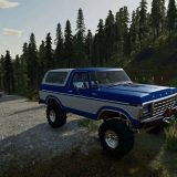 Ford Bronco Custom 1978 v2.0 FS22 Mod | Farming Simulator 22 Mod
