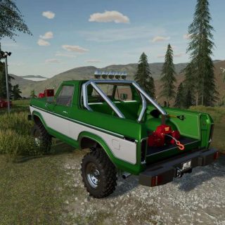 Ford Bronco Custom 1978 v2.0 FS22 Mod | Farming Simulator 22 Mod