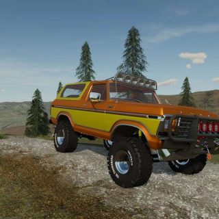 Ford Bronco Custom 1978 v2.0 FS22 Mod | Farming Simulator 22 Mod