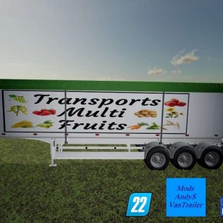 Van Trailer Grain 2 v1.0 FS22 Mod | Farming Simulator 22 Mod