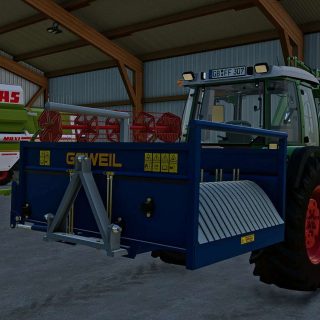 Goweil RBA Round bale shredder v1.0 FS22 Mod | Farming Simulator 22 Mod