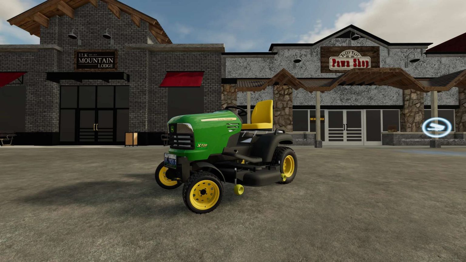 John Deere X728 (reskin) v1.0 FS22 Mod | Farming Simulator 22 Mod