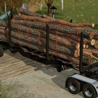 LIZARD LOG TRAILER 45FT v1.0 FS22 Mod | Farming Simulator 22 Mod