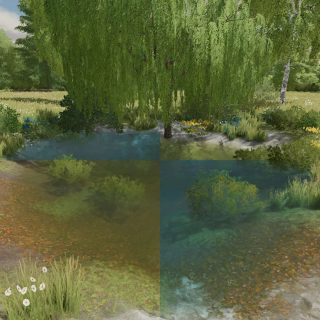 Natural Water Rivers And Ponds Pack v1.1 FS22 Mod | Farming Simulator ...