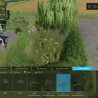 Natural Waterplants V1.0.1 FS22 Mod | Farming Simulator 22 Mod