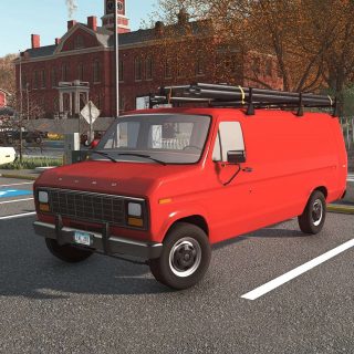 Old USA Traffic Pack (Prefab) V1.0 FS22 Mod | Farming Simulator 22 Mod