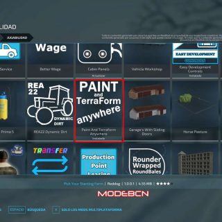 Paint And Terraform Anywhere ESPANOL v1.1 FS22 Mod | Farming Simulator ...