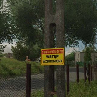 Polish Sign (Prefab) v1.0 FS22 Mod | Farming Simulator 22 Mod