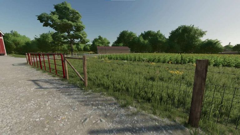 U.S. Farm Fence Pack v1.1 FS22 Mod | Farming Simulator 22 Mod