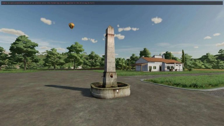 Water fountain v1.0 FS22 Mod | Farming Simulator 22 Mod