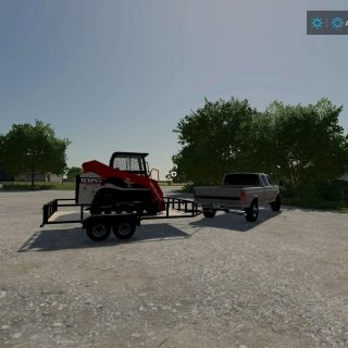 14x8 Ft Trailer v1.0 FS22 Mod | Farming Simulator 22 Mod