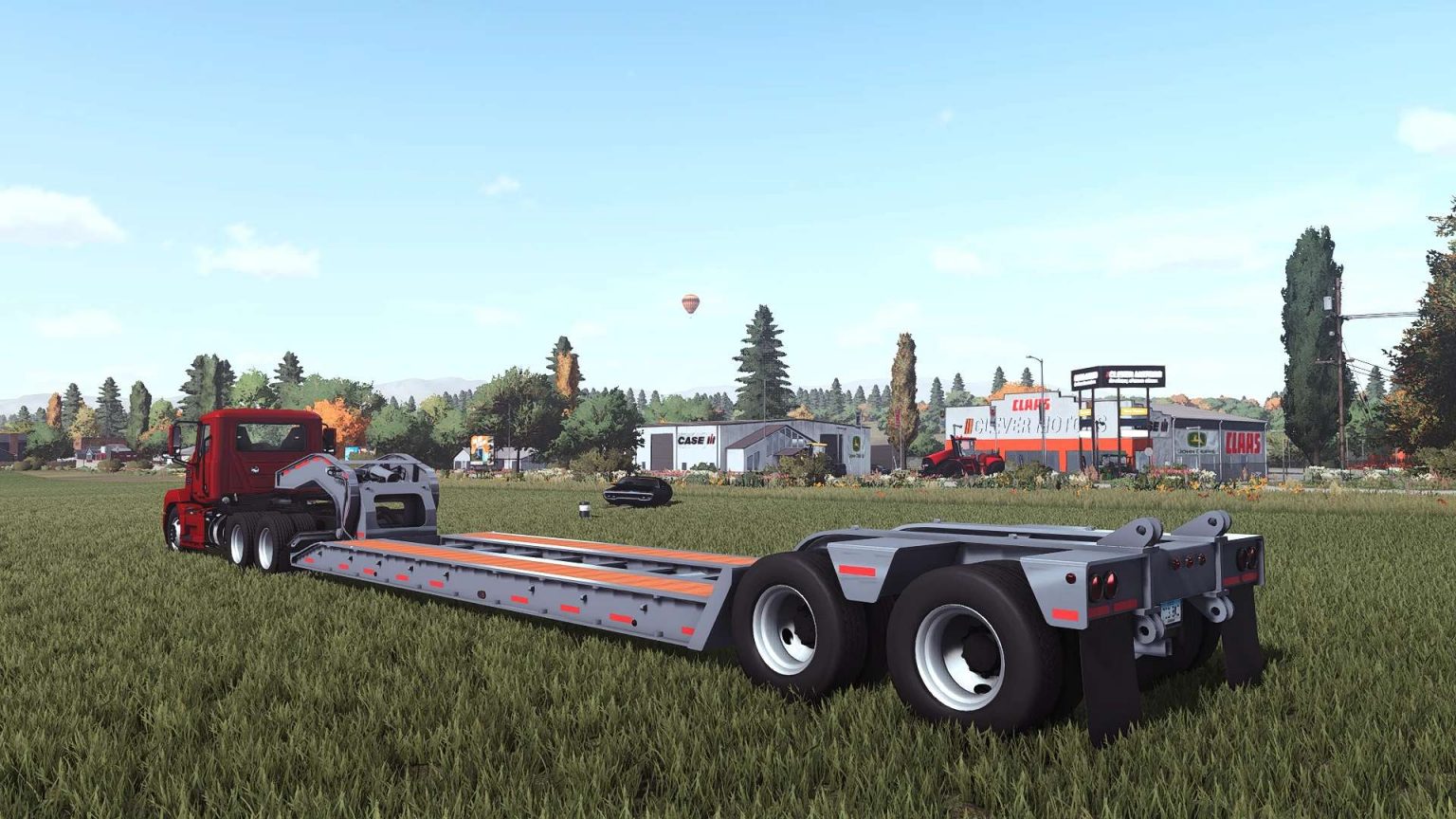 2-axle Lowboy V1.0 FS22 Mod | Farming Simulator 22 Mod