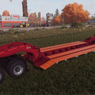 2-axle Lowboy V1.0 FS22 Mod | Farming Simulator 22 Mod