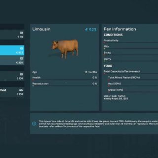 Animal Food Calculator v1.0.0.1 FS22 Mod | Farming Simulator 22 Mod