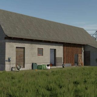 Barn With Chicken Coop v1.0 FS22 Mod | Farming Simulator 22 Mod