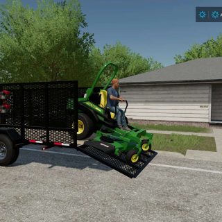 Big Tex 10pi Landscape Trailer v1.0 FS22 Mod | Farming Simulator 22 Mod