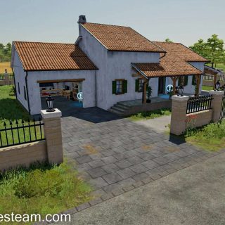 Brick fence Pack V1.0 FS22 Mod | Farming Simulator 22 Mod