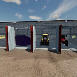 Brick garage v1.0 FS22 Mod | Farming Simulator 22 Mod