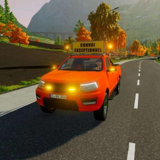 Convoy Pilot Pickup v1.0.1 FS22 Mod | Farming Simulator 22 Mod