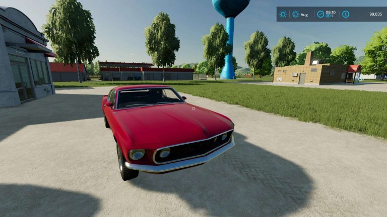 Ford Mustang v2.1 FS22 Mod | Farming Simulator 22 Mod