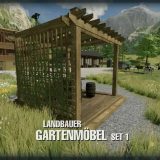 Garden Furniture Set 1 v1.0 FS22 Mod | Farming Simulator 22 Mod