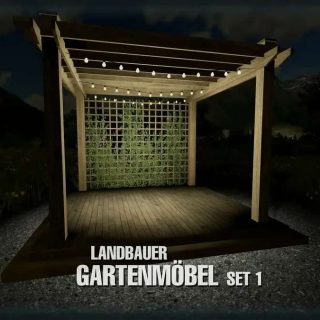 Garden Furniture Set 1 v1.0 FS22 Mod | Farming Simulator 22 Mod