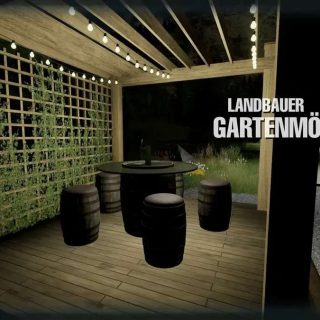 Garden Furniture Set 1 v1.0 FS22 Mod | Farming Simulator 22 Mod