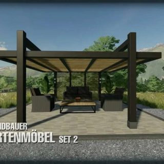 Garden Furniture Set 2 v1.0 FS22 Mod | Farming Simulator 22 Mod