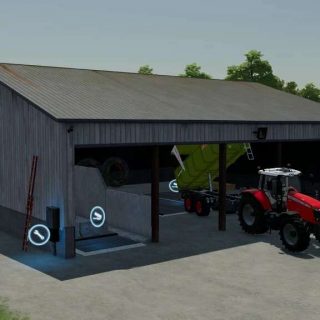 Grain Drying Shed v1.0 FS22 Mod | Farming Simulator 22 Mod