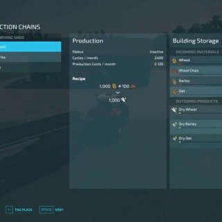 Grain Drying Shed v1.0 FS22 Mod | Farming Simulator 22 Mod