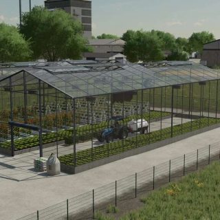 Greenhouse Modular v1.0 FS22 Mod | Farming Simulator 22 Mod