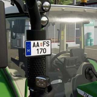 Hungarian License Plates (Prefab) v1.0 FS22 Mod | Farming Simulator 22 Mod