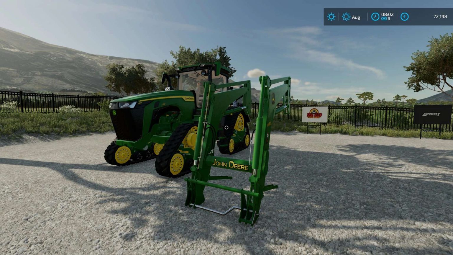 John Deere 8RX loader edit v1.0 FS22 Mod | Farming Simulator 22 Mod