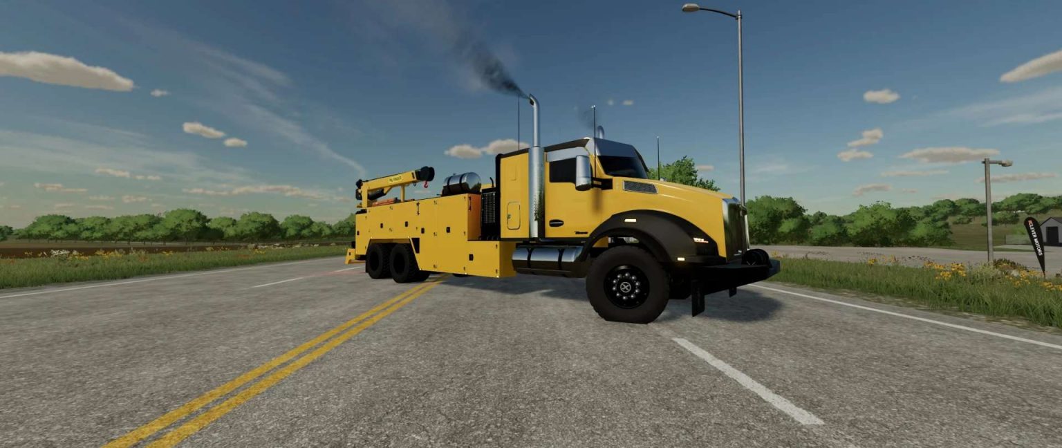 Kenworth T880 Service Truck v1.0 FS22 Mod | Farming Simulator 22 Mod