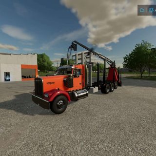Kenworth w900 log truck V1.0 FS22 Mod | Farming Simulator 22 Mod